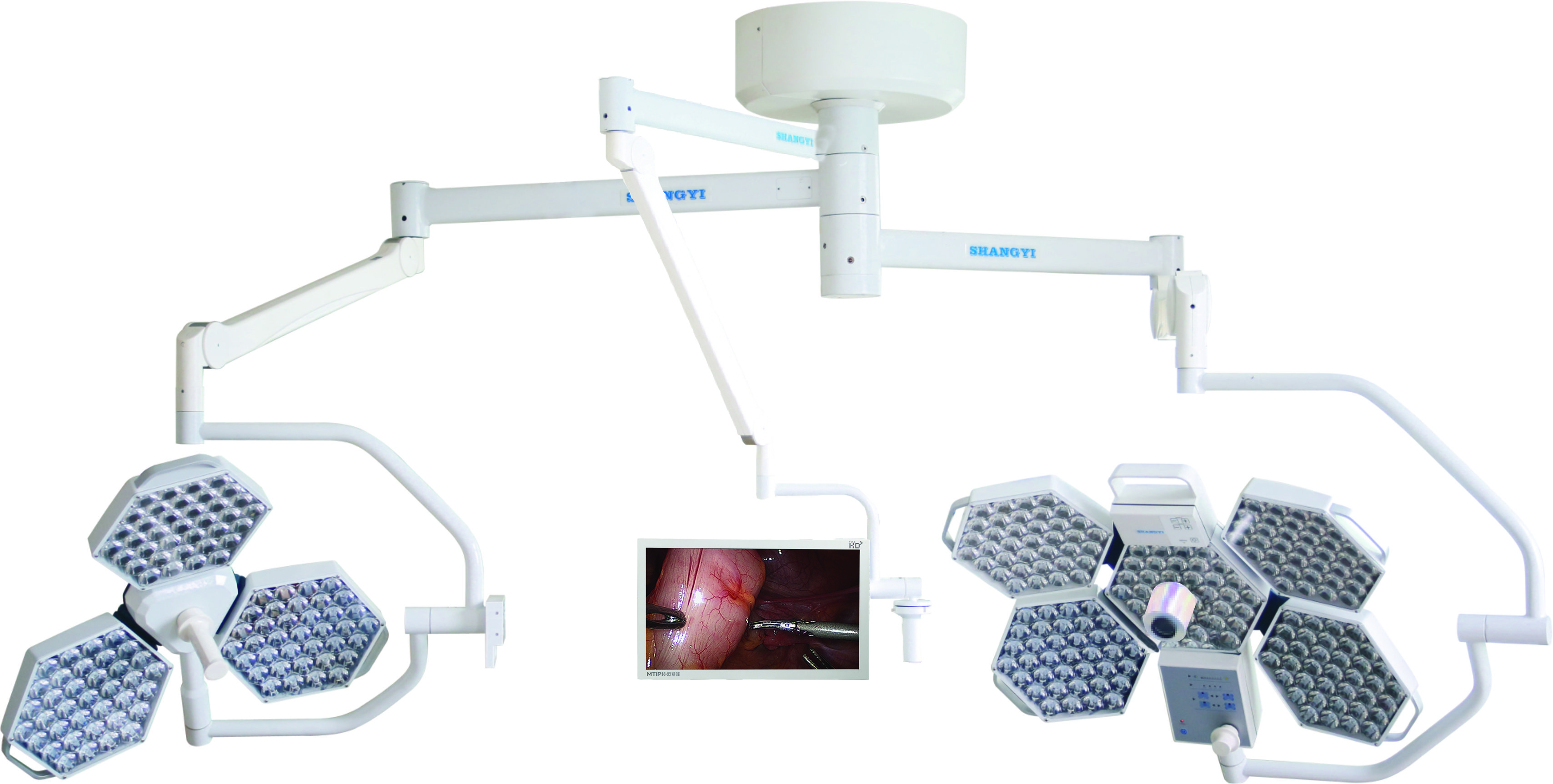 Ceiling Mounted Surgical Operating Light Ot Lamp , LED Operation ...