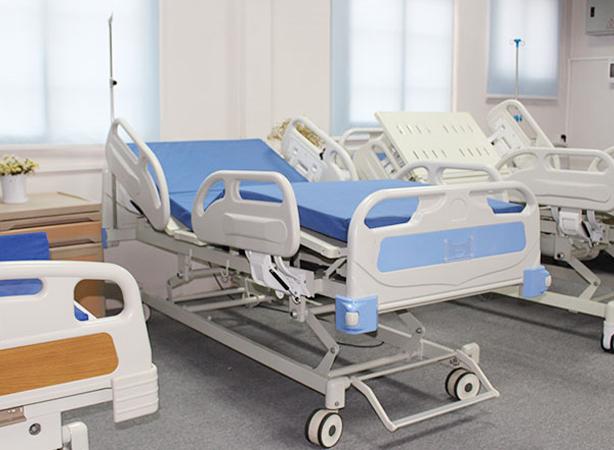 Five Function Hospital Patient Bed With Knee Rest Lifting , Adjustable ...