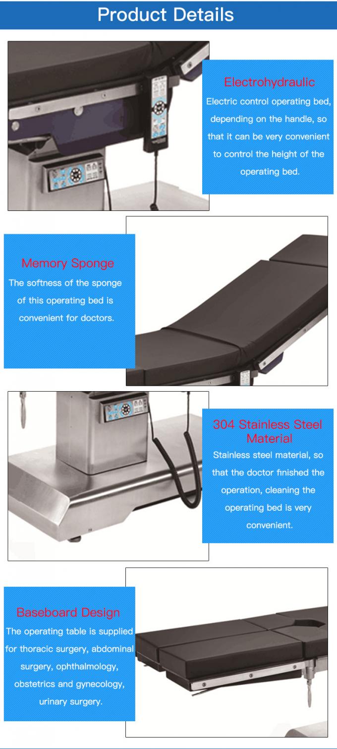 Electric Leg Plate Surgical Operation Table / Radiolucent Orthopedic ...