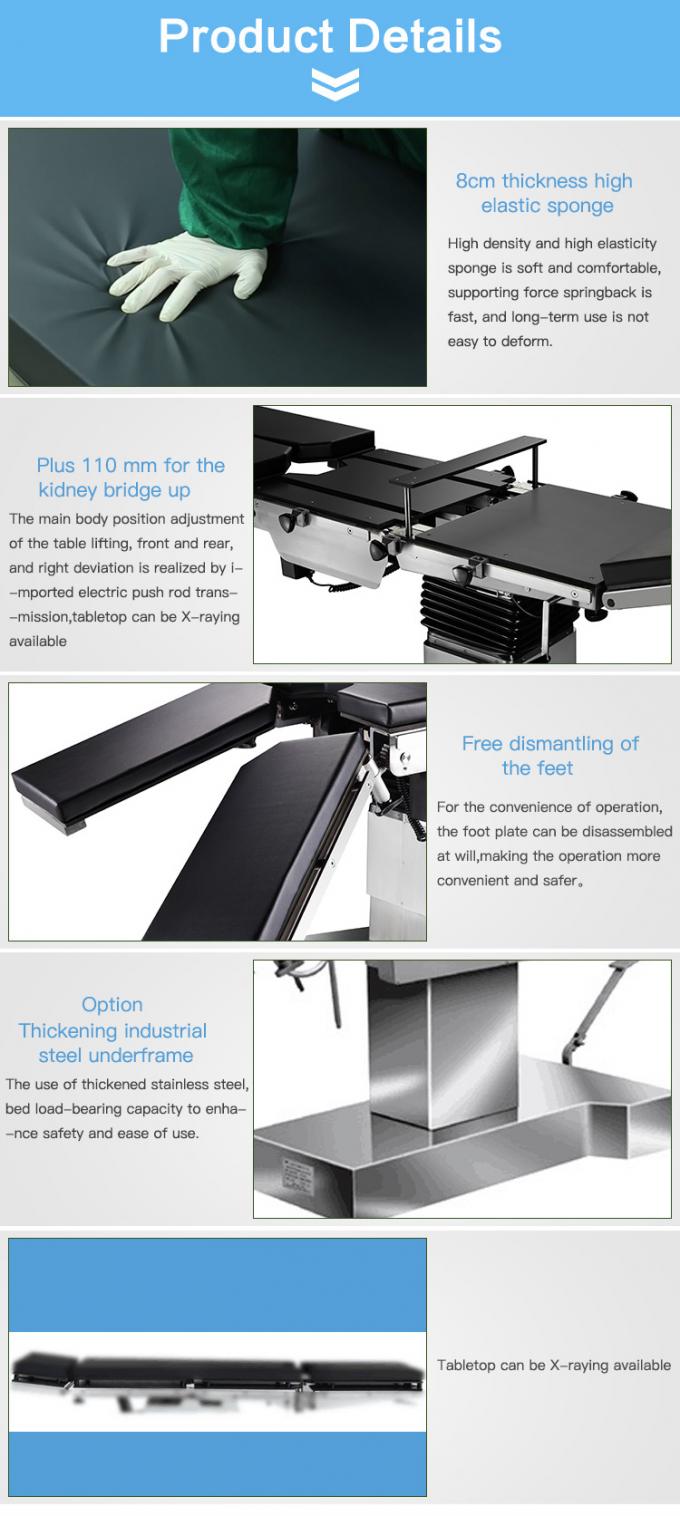 Stainless Steel 304 Surgical Hydraulic Operation Table For General Surgery